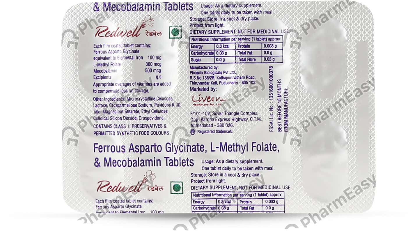Buy Redwell Strip Of 10 Tablets Online at Flat 15% OFF | PharmEasy