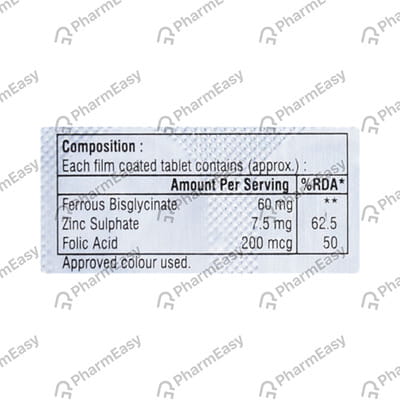 Ironest Strip Of 10 Tablets: Uses, Side Effects, Price & Dosage | PharmEasy