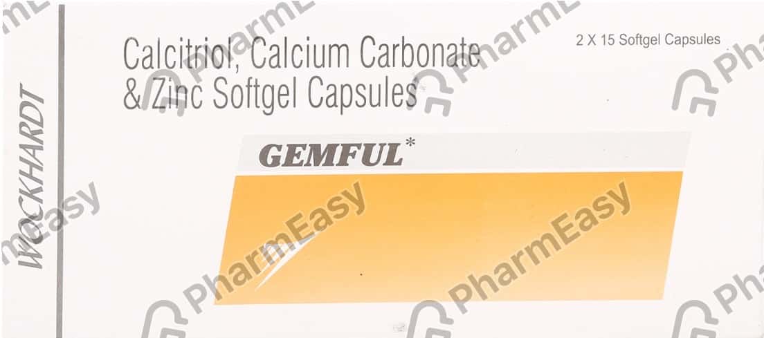 Gemful Strip Of 15 Capsules: Uses, Side Effects, Price & Dosage | PharmEasy