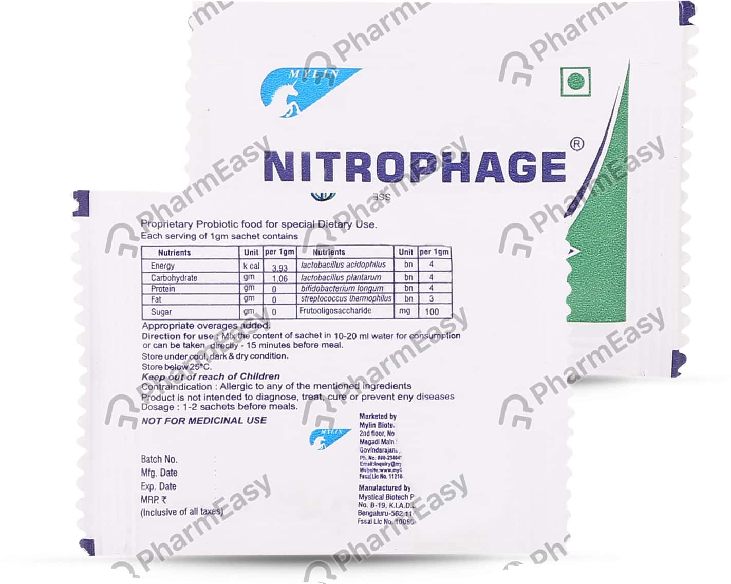 Buy Nitrophage Granules (1) Online at Flat 15% OFF | PharmEasy