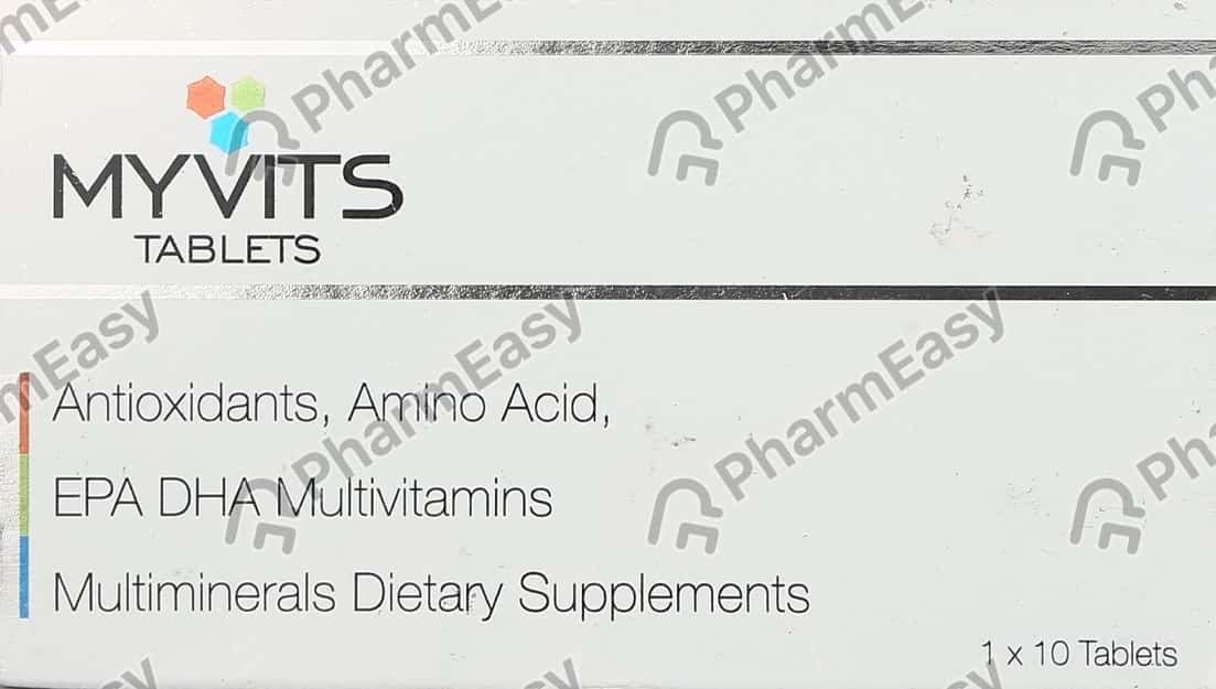 Myvits Strip Of 10 Tablets: Uses, Side Effects, Price & Dosage | PharmEasy
