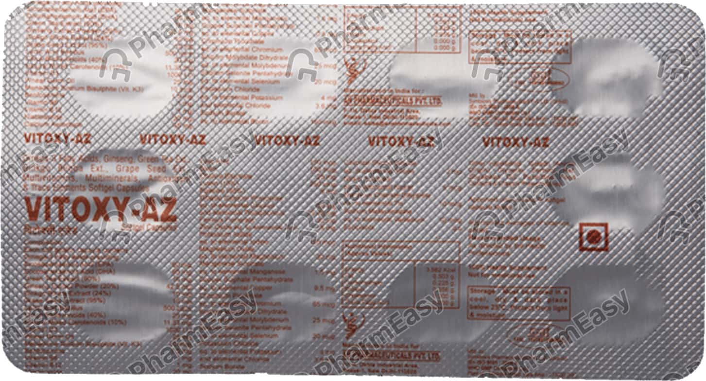 Buy Vitoxy Az Capsule (10) Online at Flat 15% OFF | PharmEasy