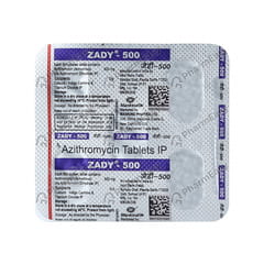 Zady 500 MG Tablet (5) - Uses, Side Effects, Dosage, Composition ...