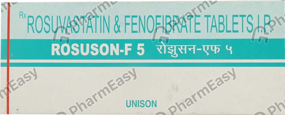 Rosuson F 5 Strip Of 10 Tablets: Uses, Side Effects, Price & Dosage ...