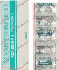 Rosuson F 5 Strip Of 10 Tablets: Uses, Side Effects, Price & Dosage ...