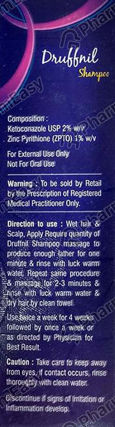 Druffnil Shampoo 100ml: Uses, Side Effects, Price & Dosage | PharmEasy