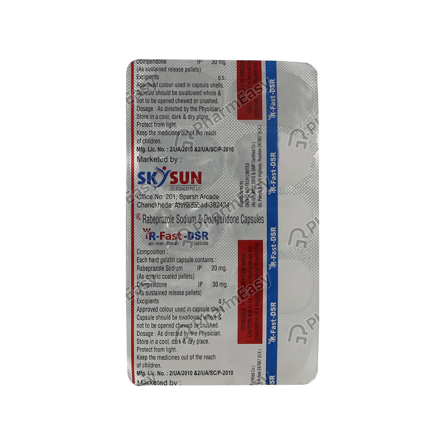 R Fast Dsr Strip Of 10 Capsules - Uses, Side Effects, Dosage ...