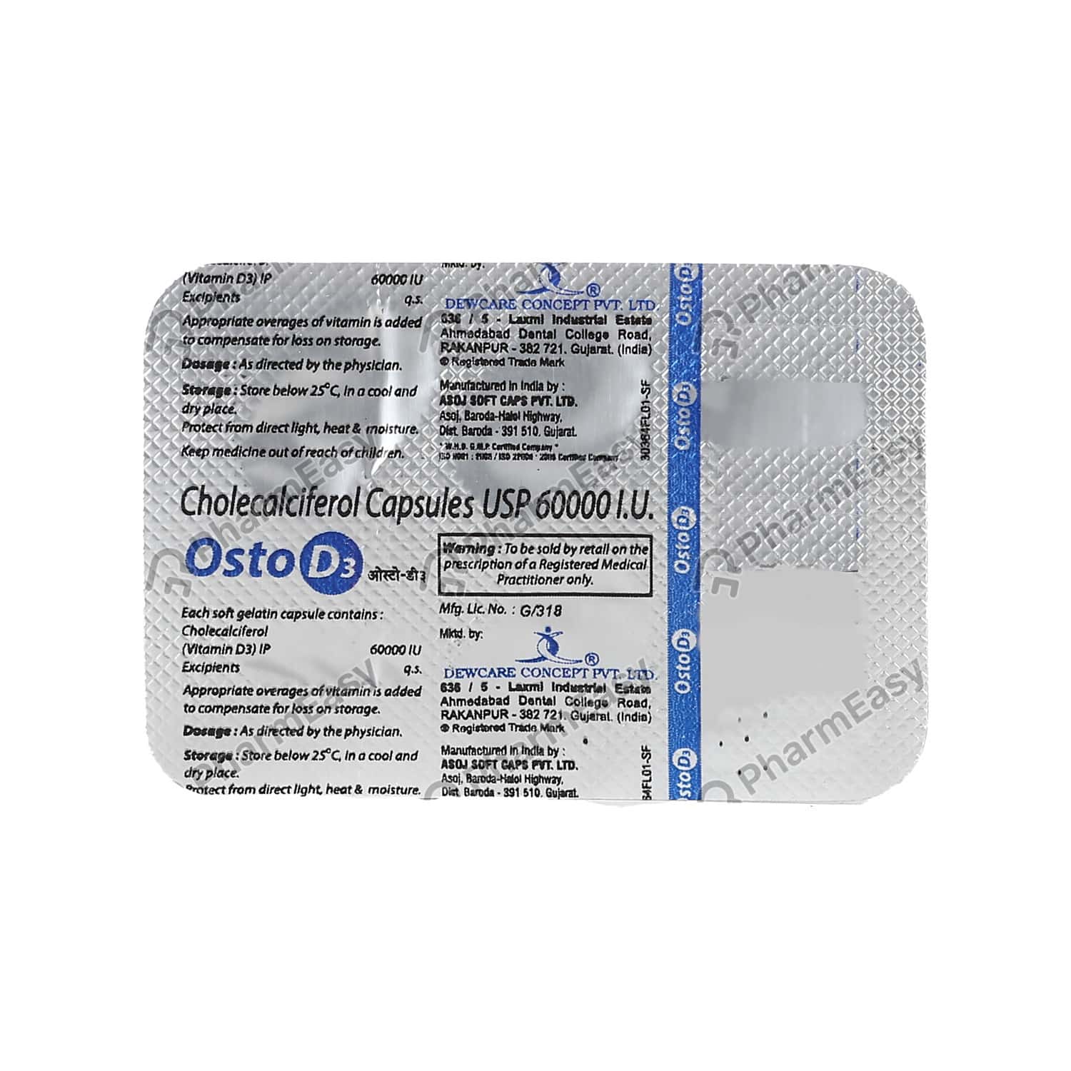 Osto D3 60000 IU Capsule (4): Uses, Side Effects, Price, Dosage ...