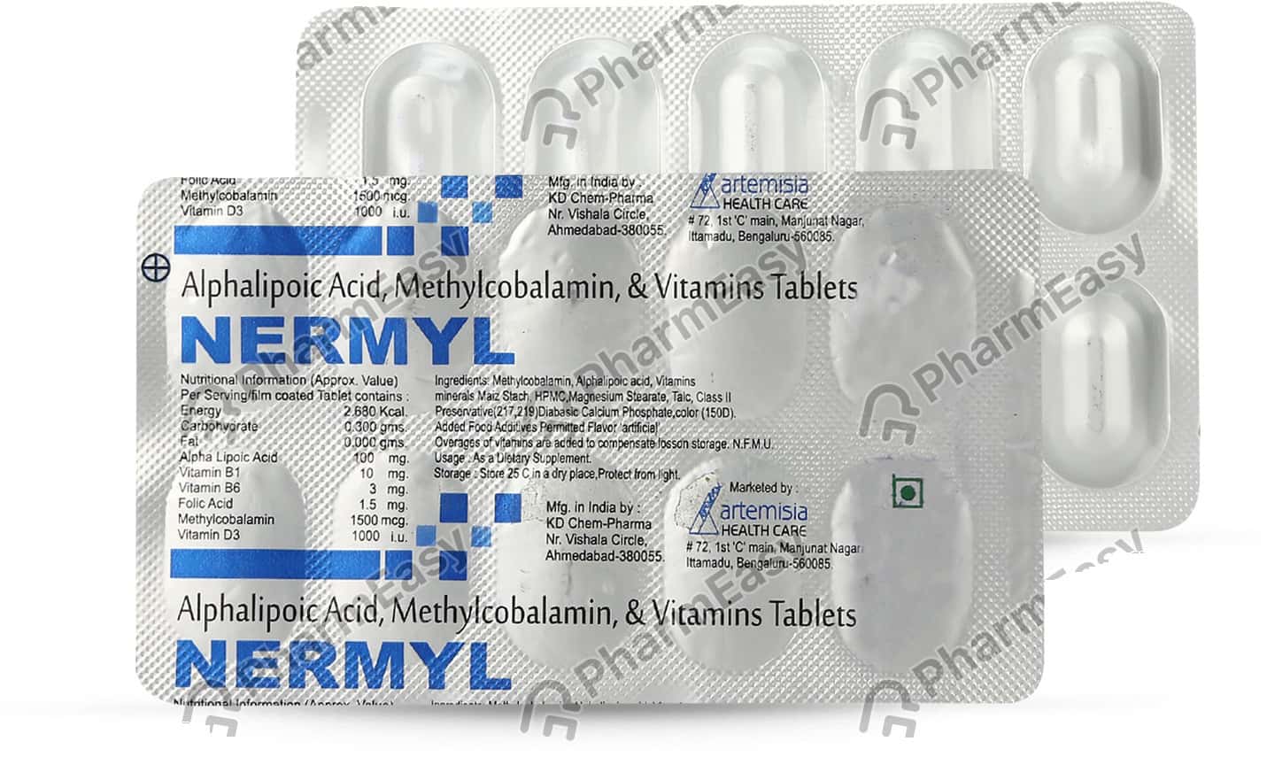 Buy Nermyl Tablet (10) Online at Flat 15% OFF | PharmEasy