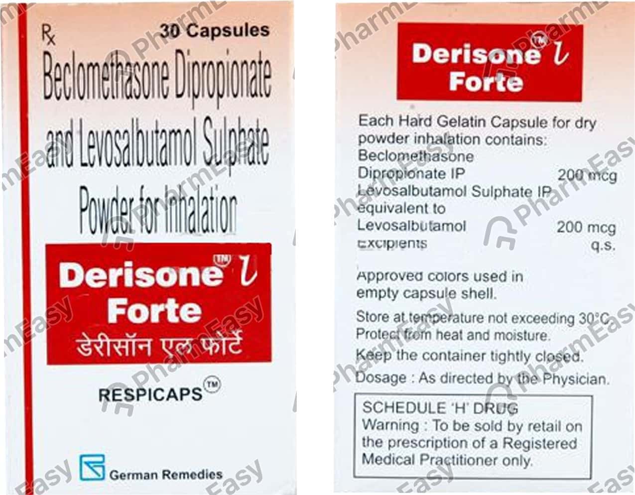 Buy Derisone L Forte Respicaps 30'S Online at Flat 15% OFF | PharmEasy