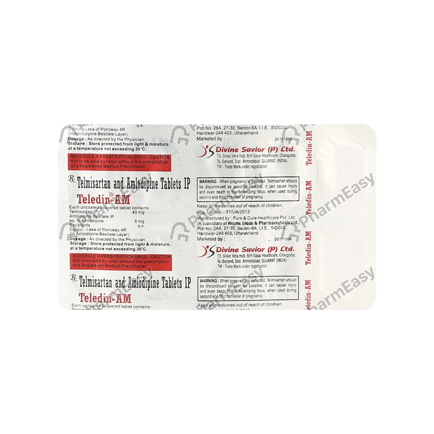 Buy Teledin Am Strip Of 10 Tablets Online at Flat 18% OFF* | PharmEasy
