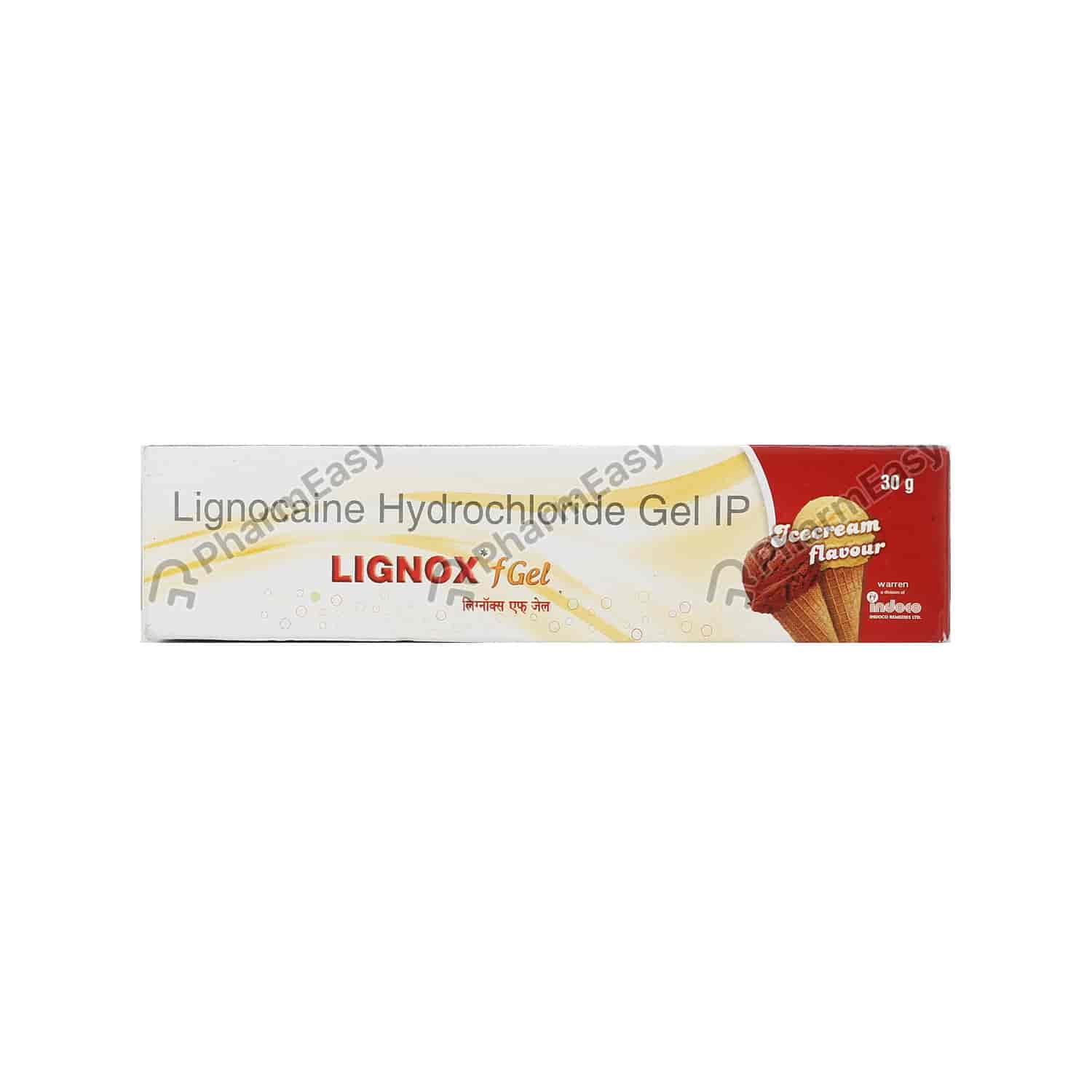 Buy Lignox F Icecream Flavour Gel 30gm Online at Flat 18% OFF* | PharmEasy