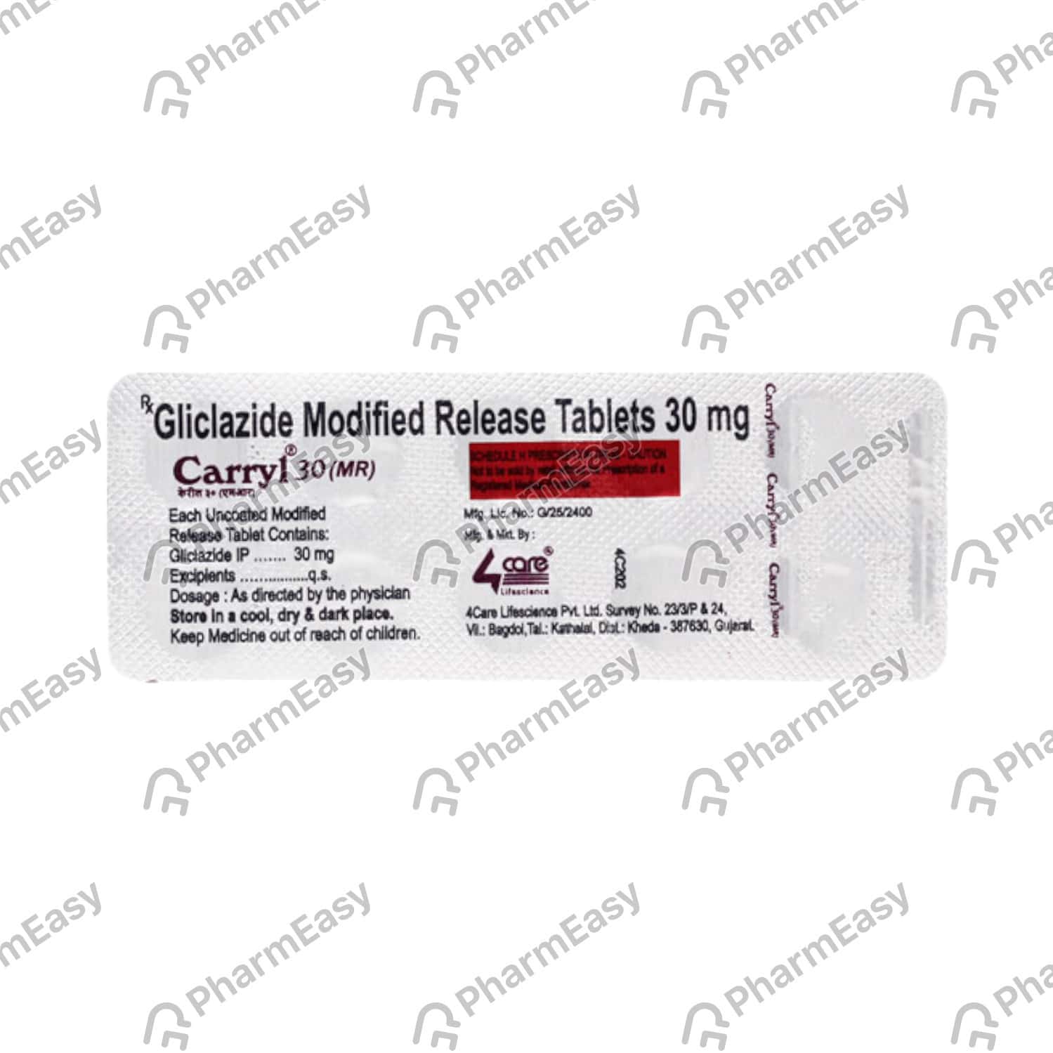 Carryl Mr 30 MG Tablet (10): Uses, Side Effects, Price & Dosage | PharmEasy