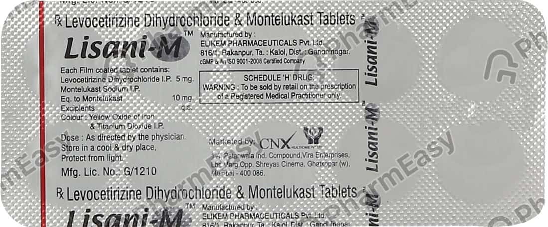 Lisani M Strip Of 10 Tablets: Uses, Side Effects, Price & Dosage ...