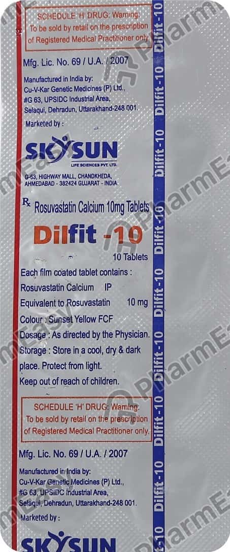 Dilfit 10 MG Tablet (10): Uses, Side Effects, Price & Dosage | PharmEasy