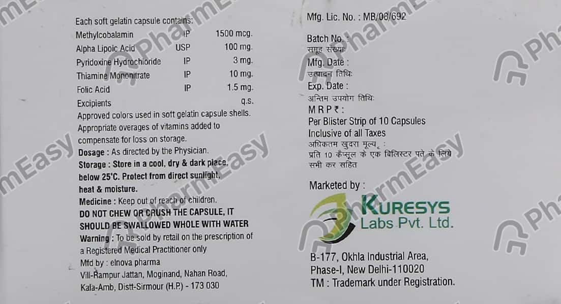 Buy Richaxon Strip Of 10 Capsules Online at Flat 15% OFF | PharmEasy