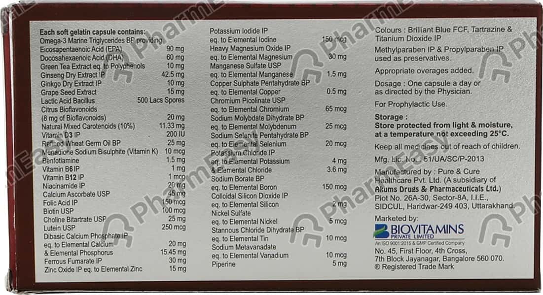 Buy Biovit Xt Strip Of 10 Capsules Online at Flat 15% OFF | PharmEasy