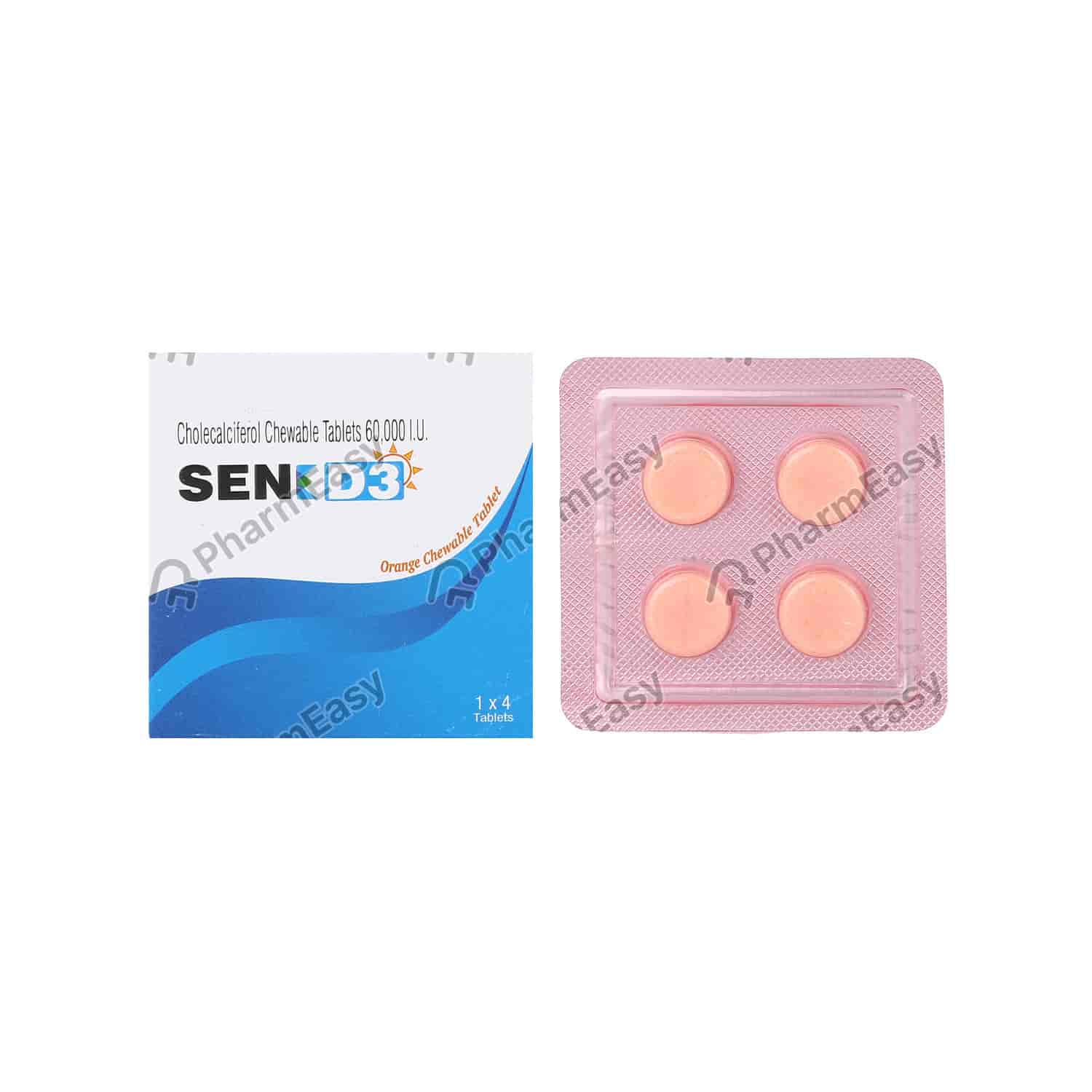 Sen D3 Orange Chewable Tablet 4'S - Uses, Side Effects, Dosage ...