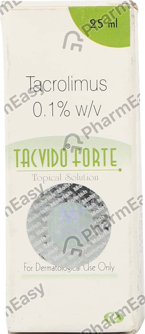 Tacvido Forte 0.1 %W/V Solution (25): Uses, Side Effects, Price ...