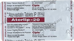 Atorlip 20 MG Tablet (15): Uses, Side Effects, Price & Dosage | PharmEasy
