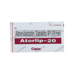 Atorlip 20 MG Tablet (15) - Uses, Side Effects, Dosage, Composition ...