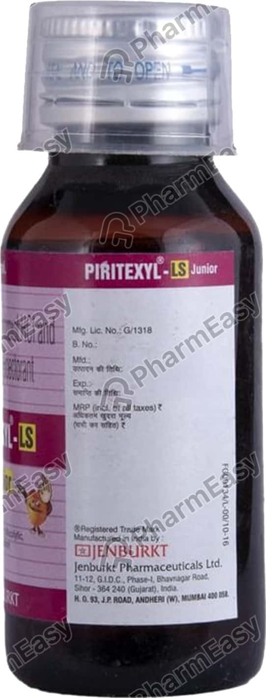 Piritexyl Ls Junior Exp 60ml: Uses, Side Effects, Price & Dosage ...