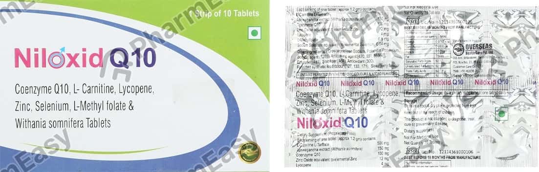 Buy Niloxid Q10 Strip Of 10 Tablets Online at Flat 15% OFF | PharmEasy