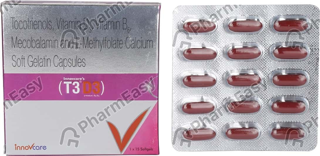 Buy T3 D3 Strip Of 15 Capsules Online at Flat 15% OFF | PharmEasy