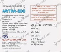 Mytra 200 MG Capsule (7): Uses, Side Effects, Price & Dosage | PharmEasy