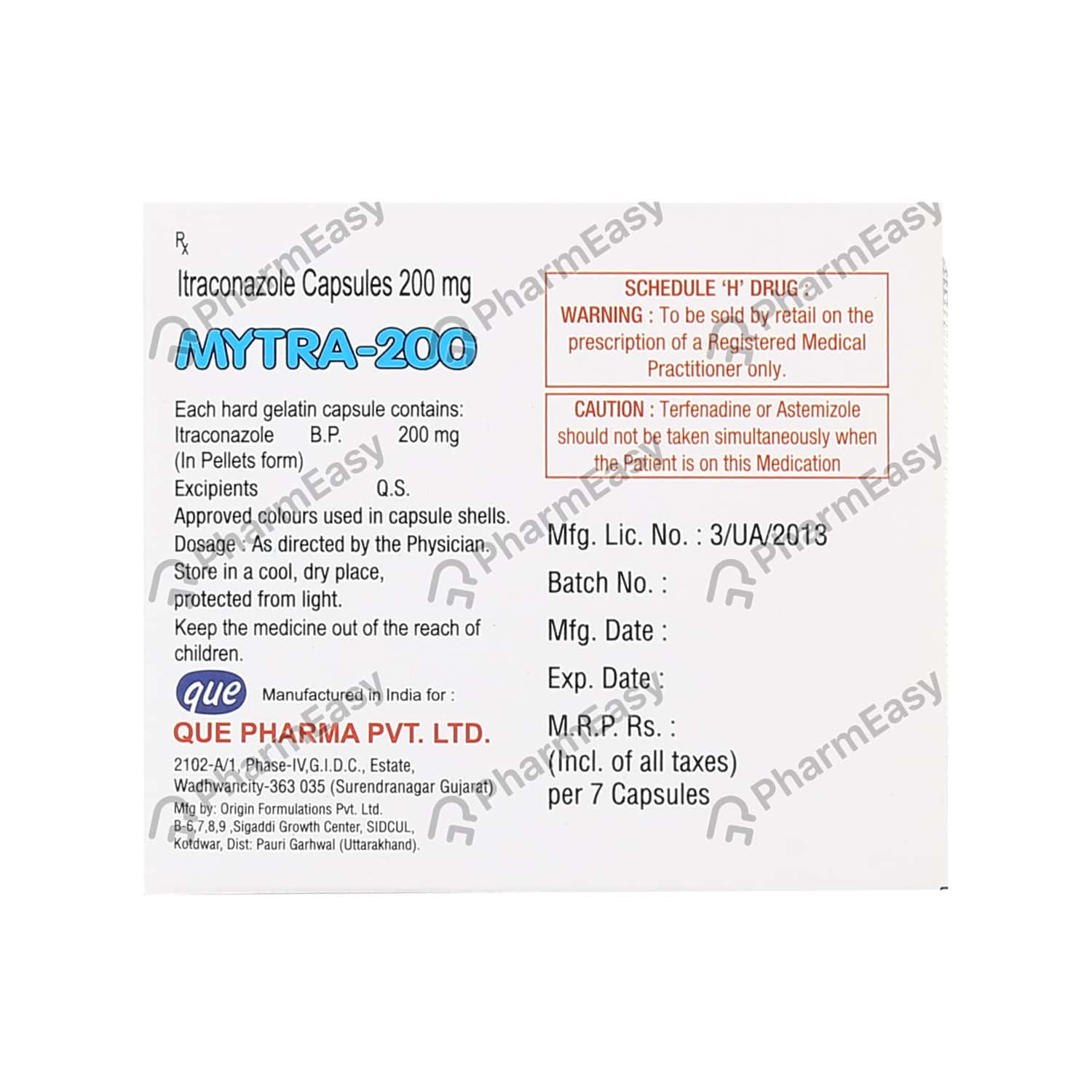 Mytra 200 MG Capsule (7): Uses, Side Effects, Price, Dosage ...