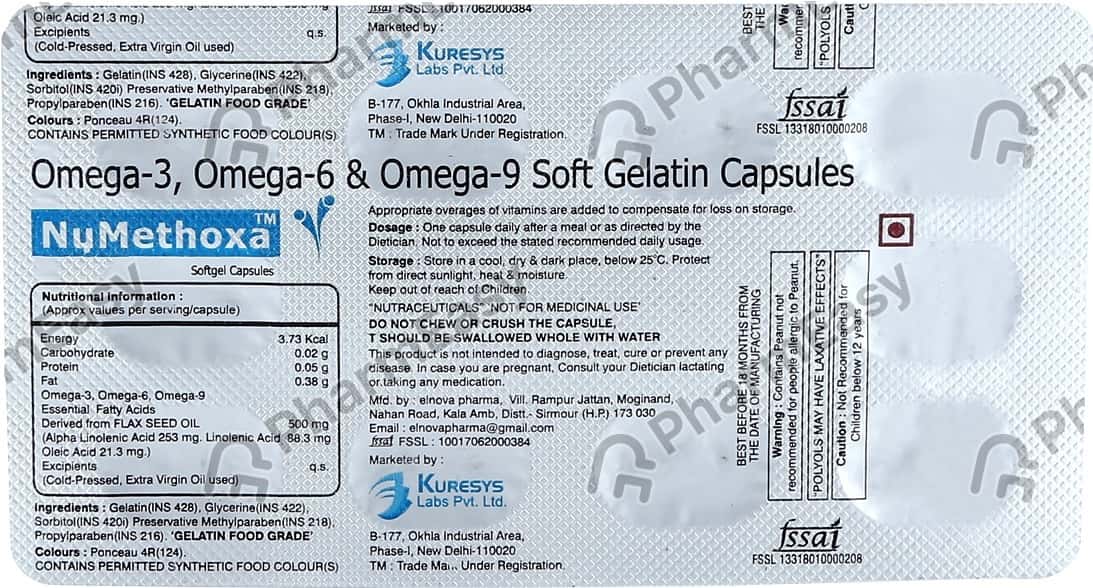 Buy Numethoxa Strip Of 10 Capsules Online at Flat 15% OFF | PharmEasy