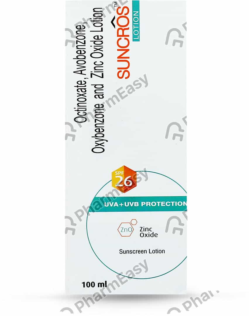 Buy SUNCROS AQUA SPF 26 GEL 100GM Online & Get Upto 60% OFF at PharmEasy