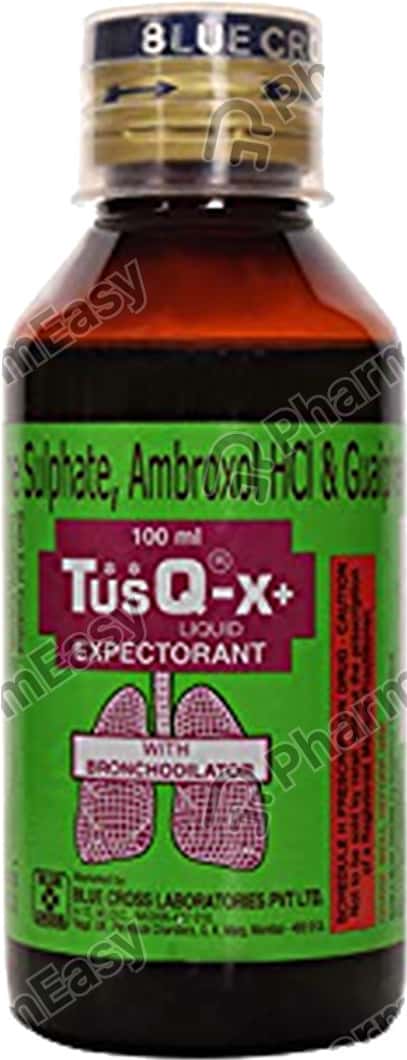Tusq X Plus Bottle Of 100ml Expectorant: Uses, Side Effects, Price ...