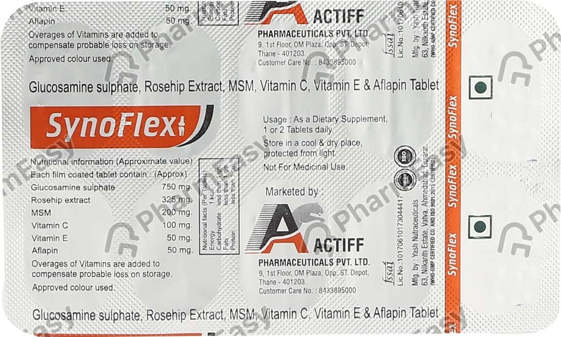 Buy Synoflex Strip Of 10 Tablets Online at Flat 15% OFF | PharmEasy