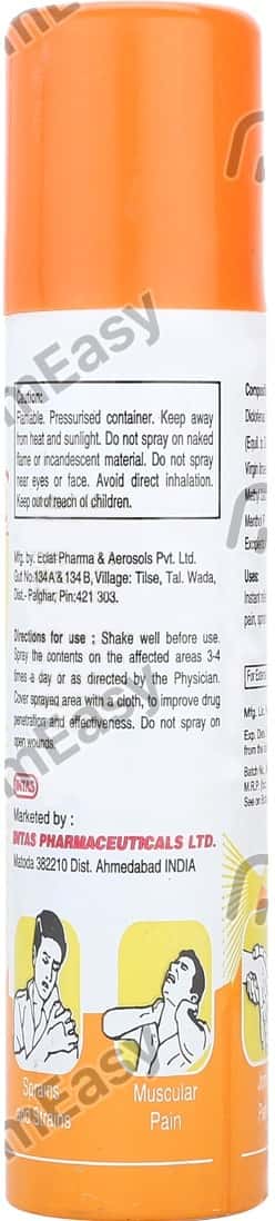 Intagesic Spray 55gm: Uses, Side Effects, Price & Dosage | PharmEasy