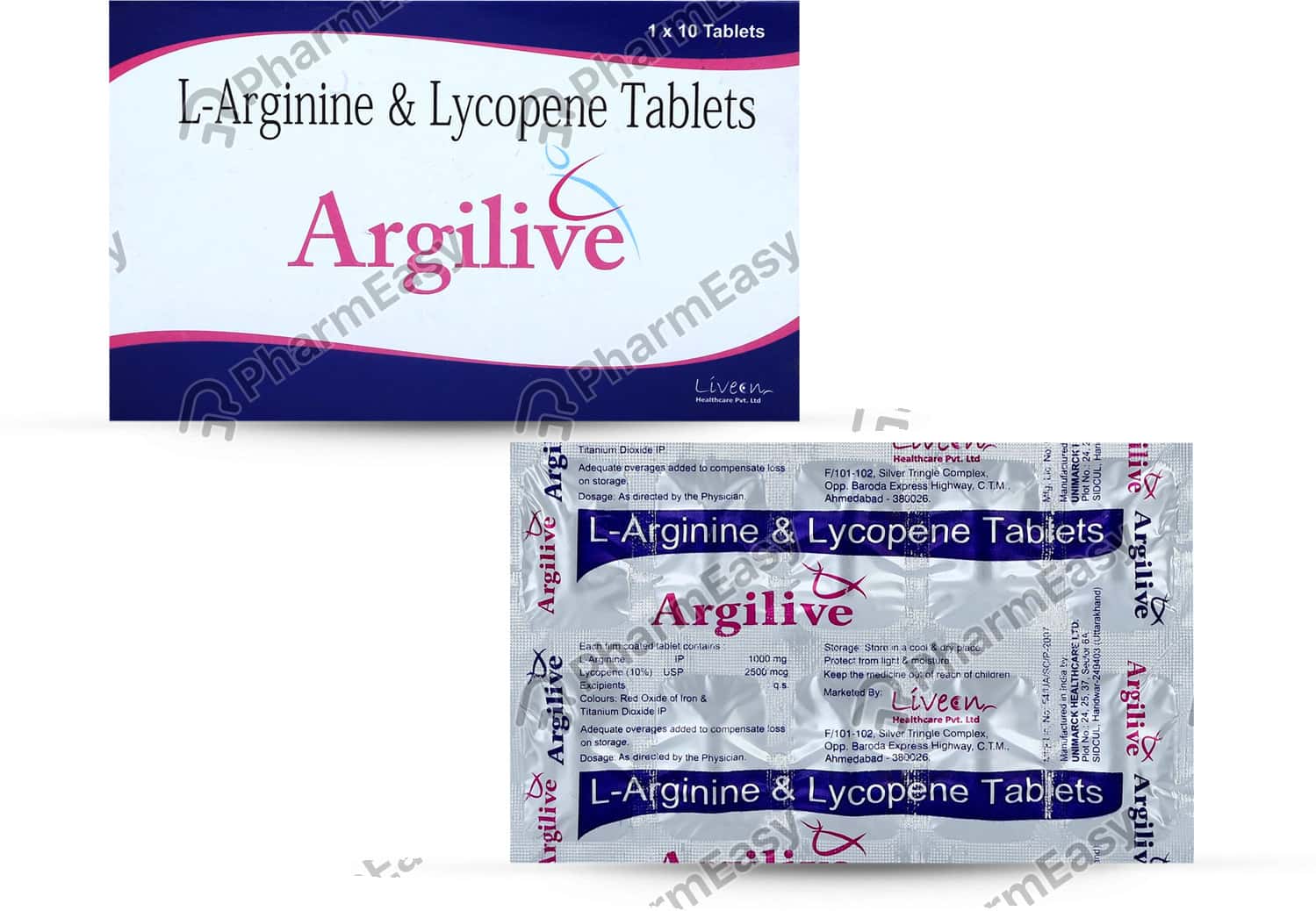 Buy Argilive Strip Of 10 Tablets Online at Flat 15% OFF | PharmEasy