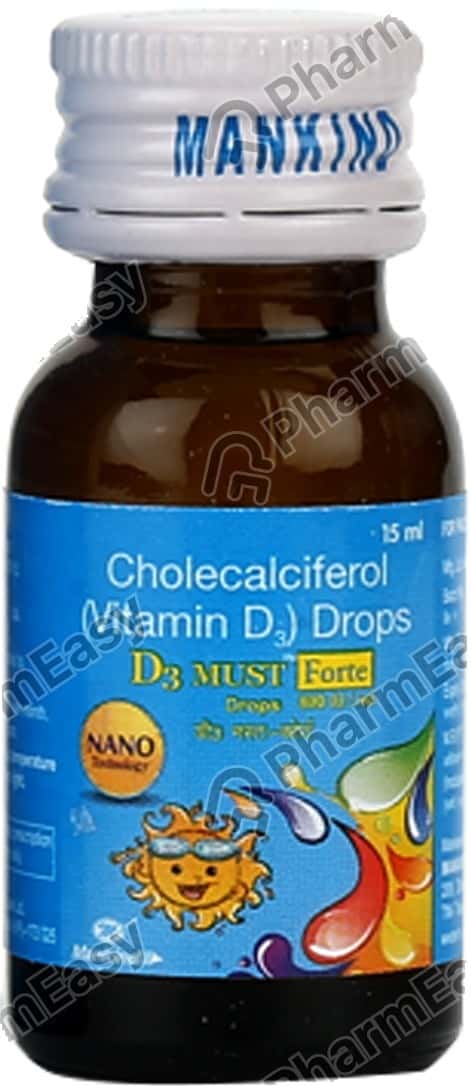 D3 Must Forte 800 IU/ML Oral Drop (15): Uses, Side Effects, Price ...