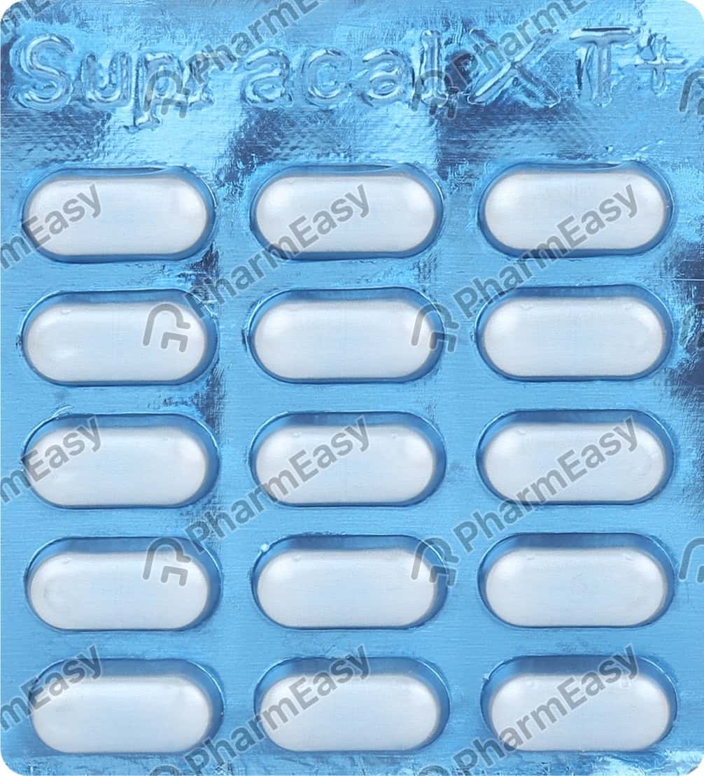 सुप्राकल एक्सटी प्लस टैबलेट (Supracal Xt Plus in Hindi) : उपयोग, साइड ...