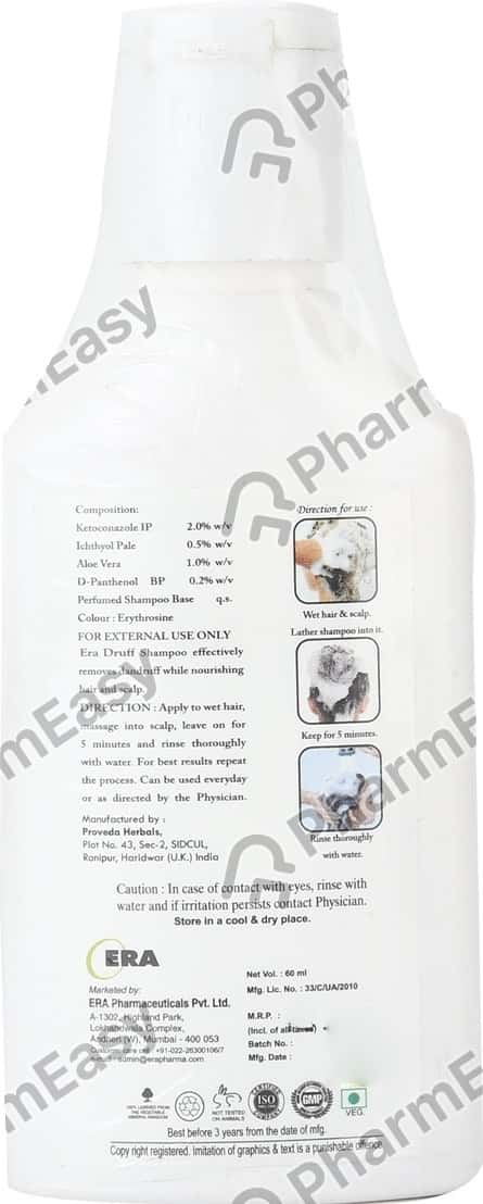 Buy Era Druff Bottle Of 60ml Shampoo Online at Flat 15% OFF | PharmEasy