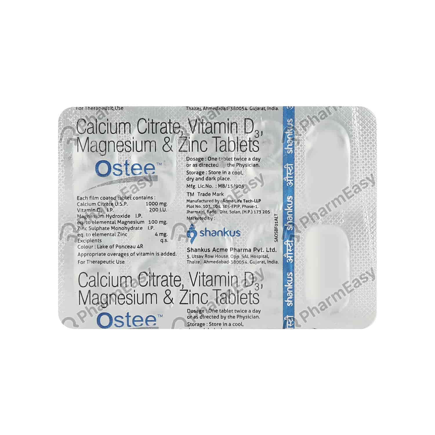 Buy Ostee Strip Of 10 Tablets Online at Flat 18% OFF* | PharmEasy