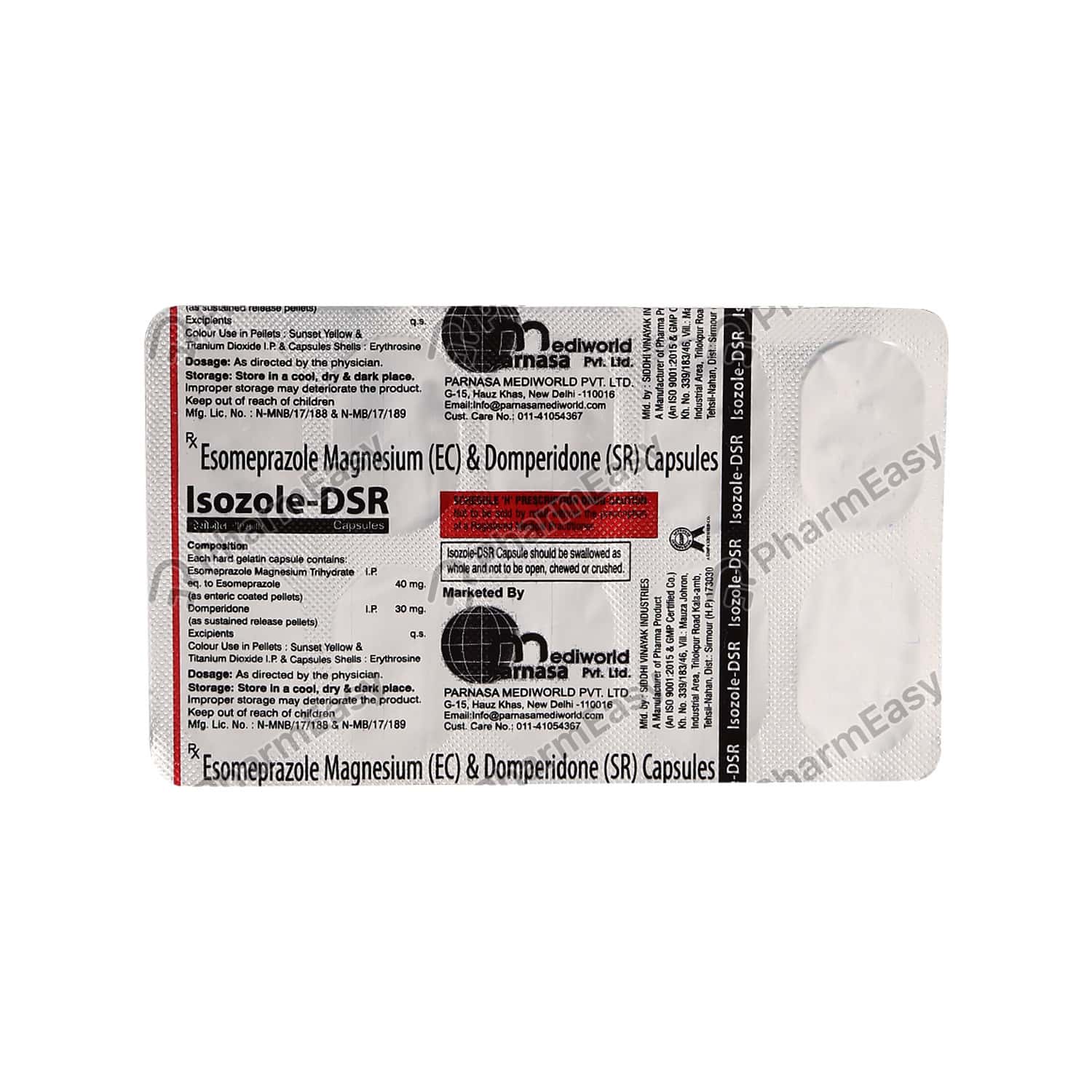 Buy Isozole Dsr Strip Of 10 Capsules Online at Flat 18% OFF* | PharmEasy