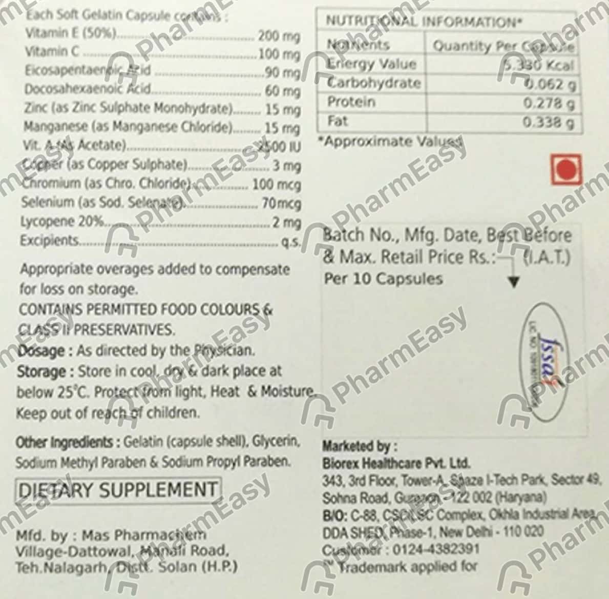 Buy Nutrianz Capsule (10) Online at Flat 15% OFF | PharmEasy