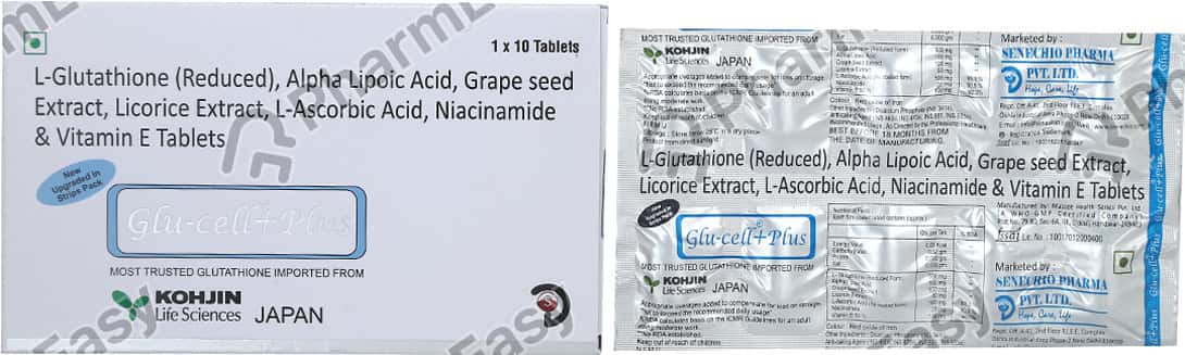 Buy Glucell Plus Strip Of 10 Tablets Online at Flat 15% OFF | PharmEasy