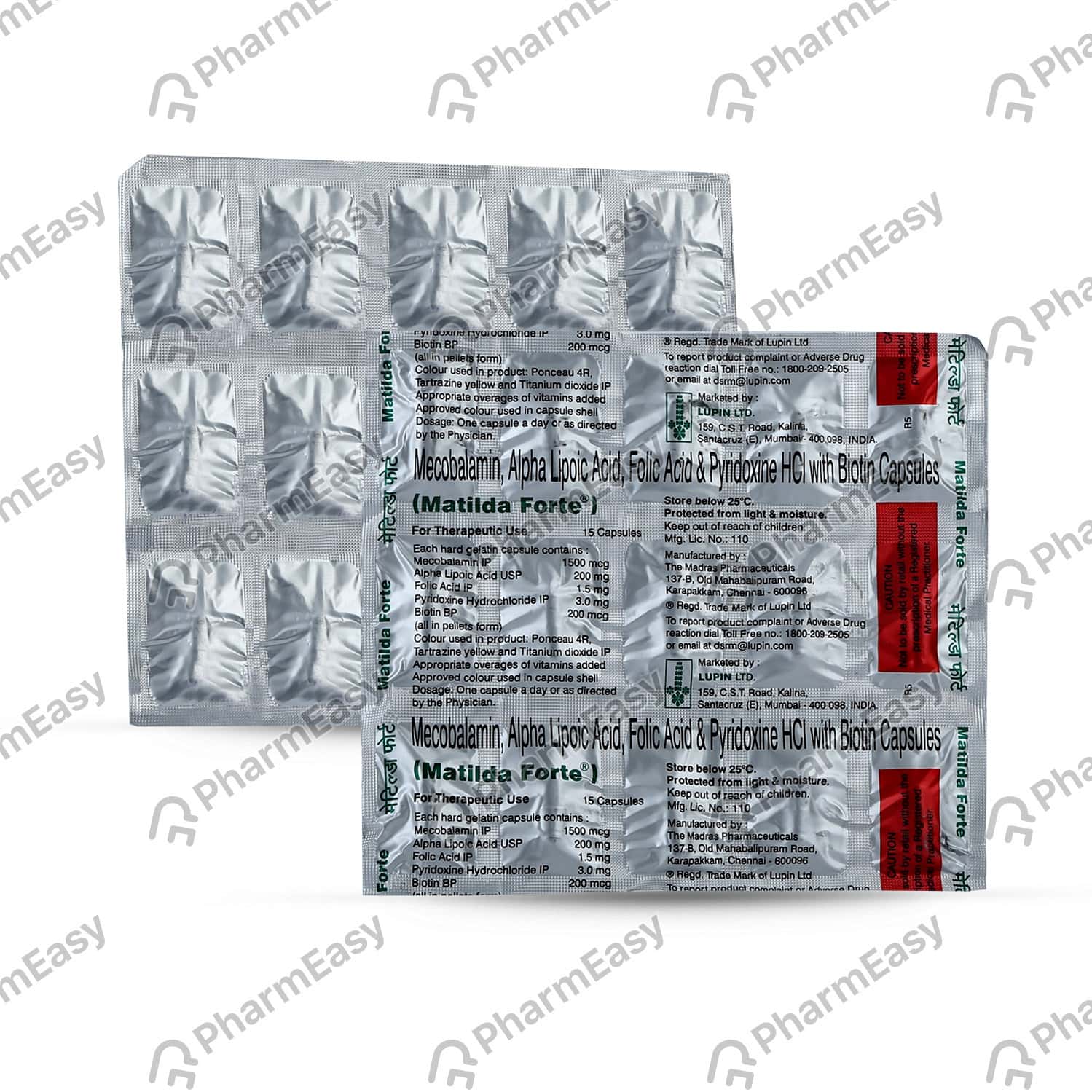 Matilda Forte Strip Of 15 Capsules: Uses, Side Effects, Price, Dosage ...