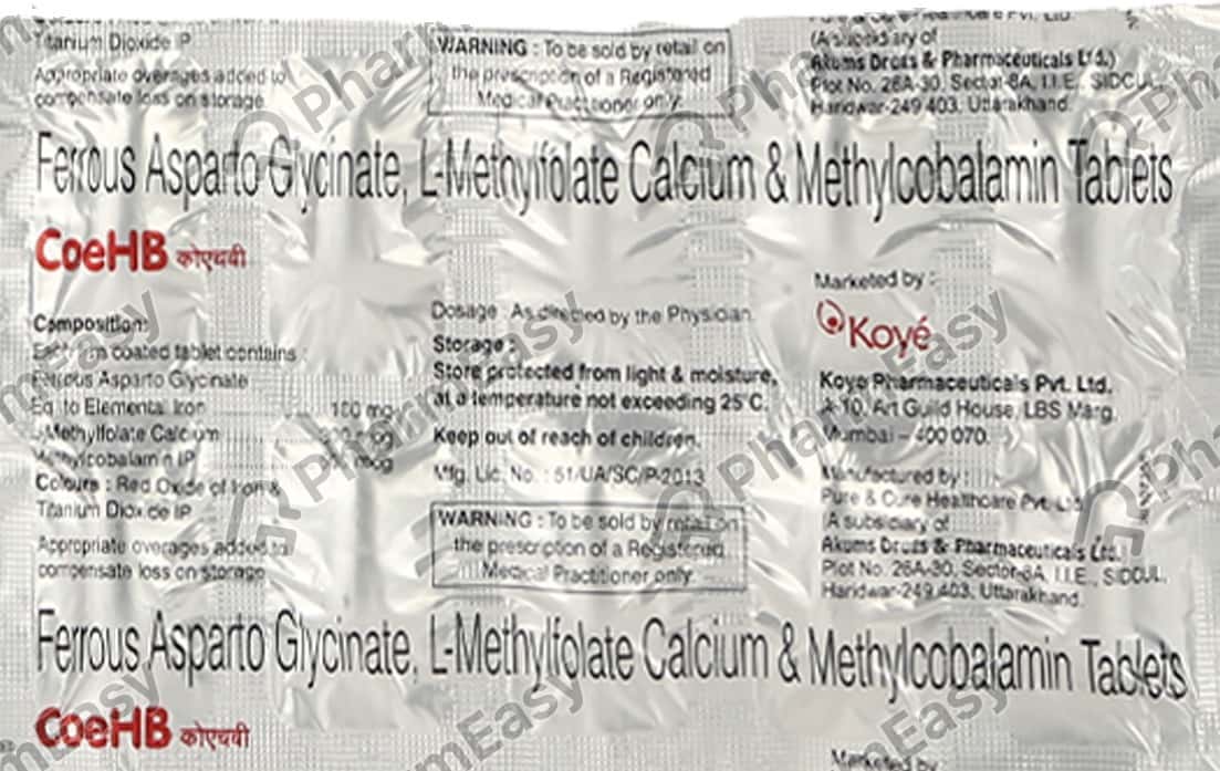 Buy Coehb Strip Of 10 Tablets Online at Flat 15% OFF | PharmEasy