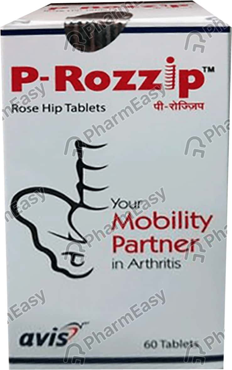 Buy P Rozzip Bottle Of 60 Tablets Online at Flat 15% OFF | PharmEasy