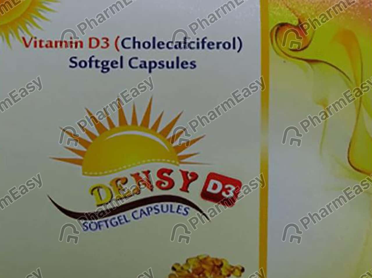 Buy Densy D3 60000 IU Capsule (4) Online at Flat 15% OFF | PharmEasy