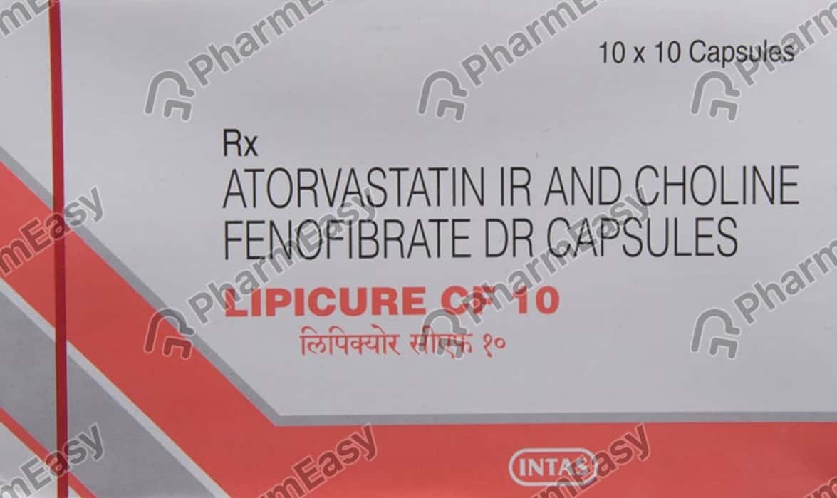 Lipicure Cf 10 Strip Of 10 Capsules: Uses, Side Effects, Price & Dosage ...
