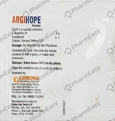 Argihope Granules | Orange Lemon Flavour Sugar Free: Uses, Side-effects ...