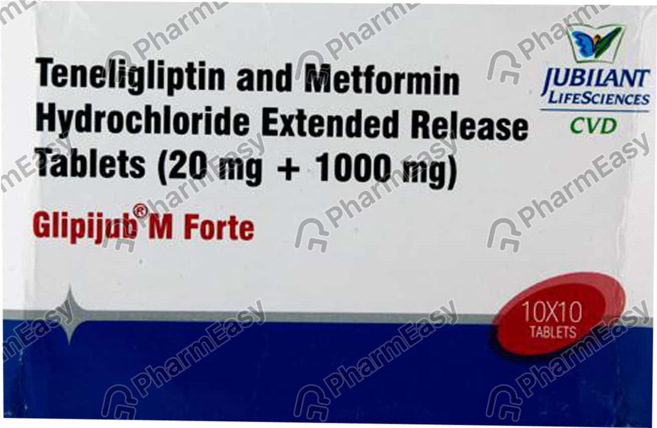 Glipijub M Forte Strip Of 10 Tablets: Uses, Side Effects, Price ...